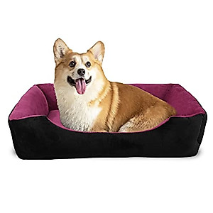 SENNAUX Dog Beds for Small Dogs Rectangle Pet Dog Bed Washable Pet Bed Mattress Comfortable Pet Mat with Anti-Slip Bottom for Dogs Cats & Pets 17.7"x11.8"x6"
