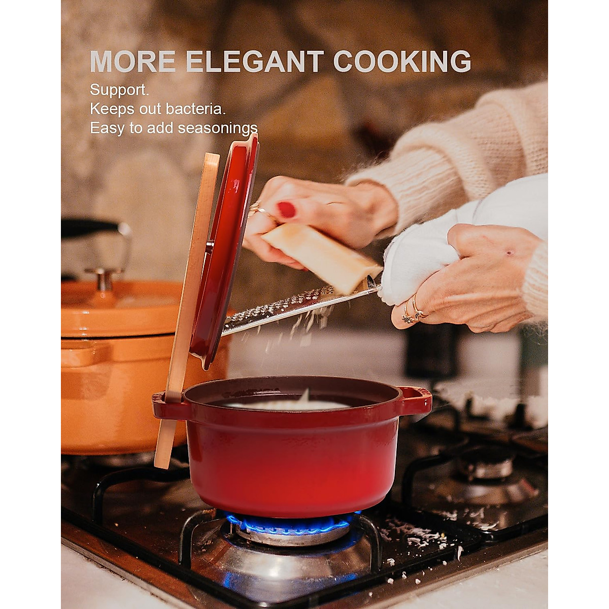 Dutch Oven Pot Lid Holder - Convenient Kitchen Accessory for Dutch Ovens and Cast Iron Skillets - Keep Your Lids Handy (an odd one)