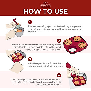Create Perfectly Sized, Delicious Mini Hamburgers & Cookies with Chef Zarmi's Easy-to-Use Shaper & Press Kit!