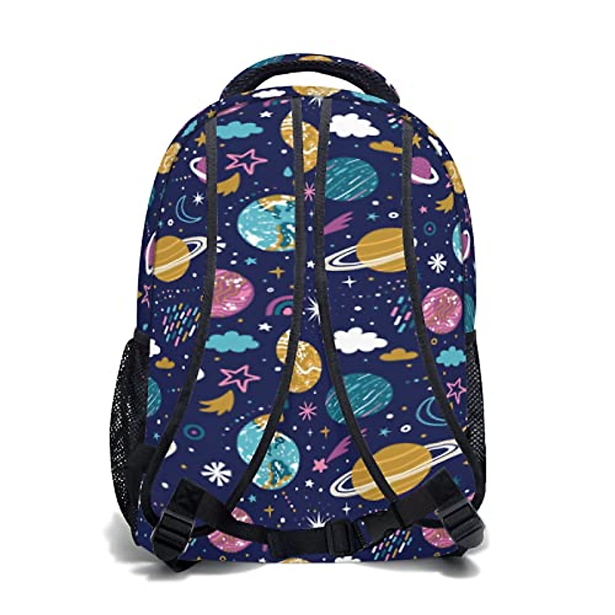 System Planets Backpack Galaxy Space Bookbag Laptop Bag Casual Hiking Travel Daypack Adjustable Strap Schoolbag for Boys Girls Teen