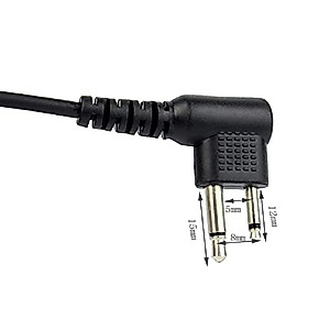 Retevis Two Way Radio Earpiece with Mic 2 Pin, Compatible with Motorola CP100D CP185 CP200 CP200D GP300 GP2000 Mag ONE BRP40 A8 HYT TC610 Two Way Radio, Acoustic Tube Walkie Talkie Earpiece(1 Pack)