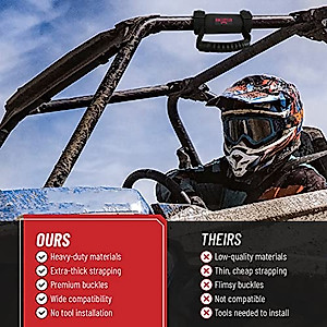 Badass Moto ATV & UTV Roll Bar Grab Handle 2 Pack