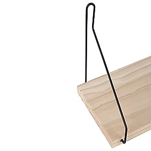 Floating Shelves Decorative Shelves Wooden Wall Mounted Shelf for Bedroom Living Room Kitchen and Office (Natural,15.8 in)