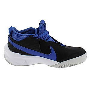 Nike Kid's Team Hustle D10 GS Basketball Shoe, Black/Game Royal-photon Dust, 5 Big Kid