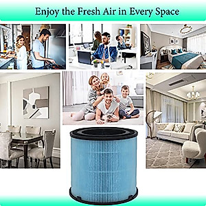 Nyingchi AP1001 Replacement Filter,Compatible with AIRTOK® AP1001 Air Purifier. 5-Layer Purification System H13 Ture HEPA Filter,2-Pack