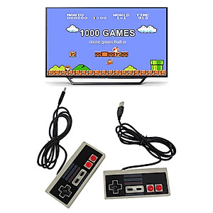 USonline911 2 Pack Classic wired usb controller gamepad joystick for NES game console Video Gaming Joypad for PC Mac Computer Windows