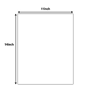 Golden State Art, Uncut 11x14 White Mats Matboards, Acid Free, for Photos, Frames, DIY Projects (10 Pack, 11x14 Inches)
