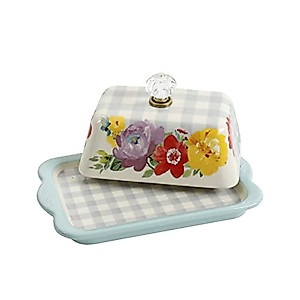The Pioneer Woman Sweet Romance Ceramic Double Stick Butter Dish