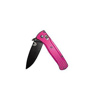 Hot Pink, Diamond, Billet Aluminum, Full Size Bugout, Scales, Gift for dad, Everyday Carry Knife Scales