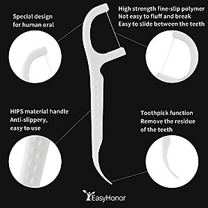 Dental Floss Picks, 2 Travel Floss Cases,100 Counts,Each Individually Wrapped, Dental Flossers,Floss Sticks,Tooth Floss,Dental Sticks,Teeth Flossers Picks, Gift 1 Mini Toothpick Box.