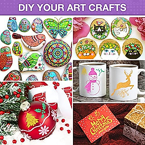 JR.WHITE Glitter Metallic Paint Pens: Sparkle Water-Based Marker Pen for Greeting Cards, Mugs, Wood, Art Drawing, Rock Painting, Posters, Albums, Scrapbooking (12-Count)