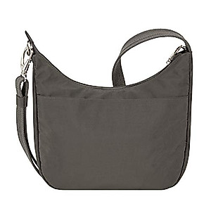 Travelon Anti-Theft Essentials East/West Hobo Bag, Smoke, One Size