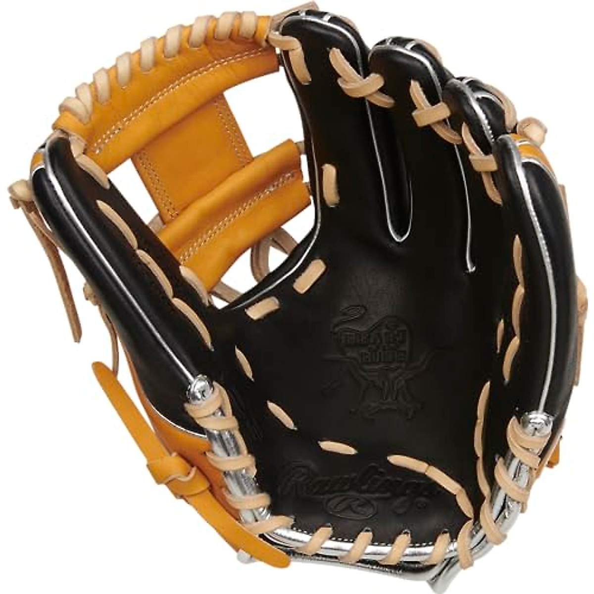 Rawlings | HEART OF THE HIDE R2G Baseball Glove | Right Hand Throw | 11.5" - Pro I-Web | Black/Tan