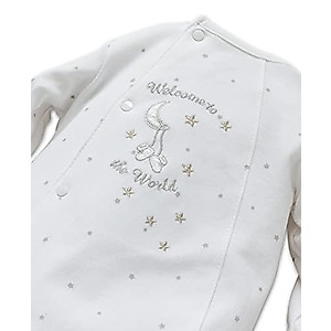 Little Me Baby 2-Piece Welcome to the World Footie and Cap Set, Newborn