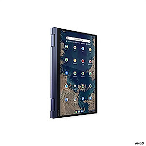 Lenovo ThinkPad C13 Yoga Chromebook Enterprise, AMD Ryzen 5 3500C, Radeon Graphics, 8GB RAM, 128GB Storage, 13.3" FHD Touch Display, Chrome OS with Chrome Enterprise Upgrade, 20UX001WUS, Abyss Blue