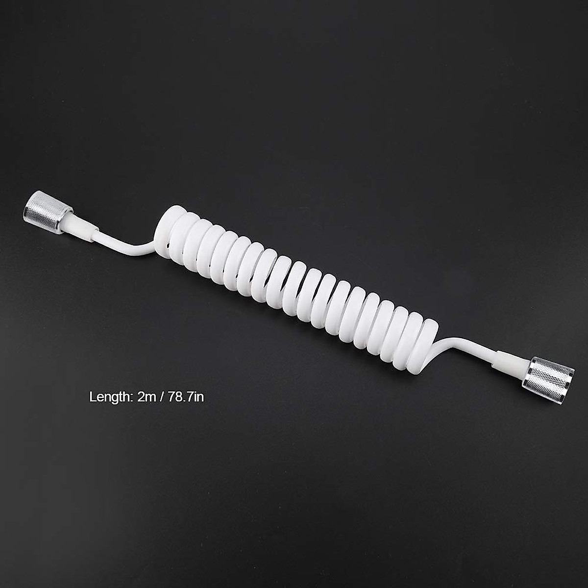 Flexible Shower Hose, Shower Hose, ABS Flexible Telescopic Shower Hose for Water Plumbing Toilet Bidet Sprayer Gun Bathroom (White)
