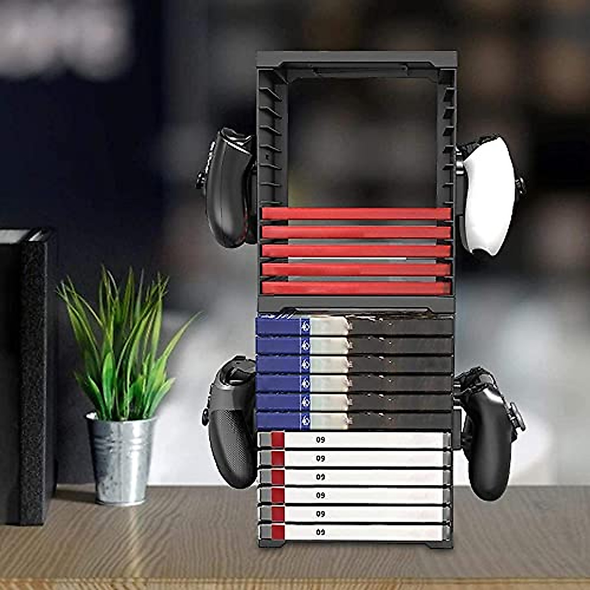 Game Disk Rack/Headset Hanger and Controller Organizer Stand Universal Multifunctional Storage Bracket