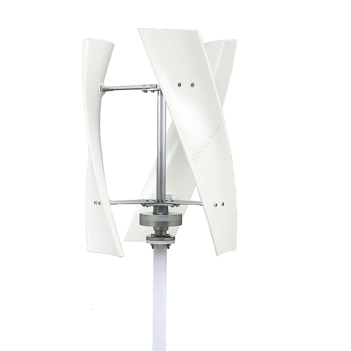 12V 24V 48V 5000W Wind Turbine Generator,White Vertical Axis Turbine Generator with Charger Controller for Outdoor Gardens(3 Blades),48v