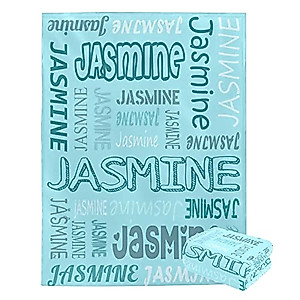 Dr.TOUGH Custom Blanket Personalized Baby Blanket with Name Customized Flannel Throws Blankets Personalized Blanket for Kids Adults