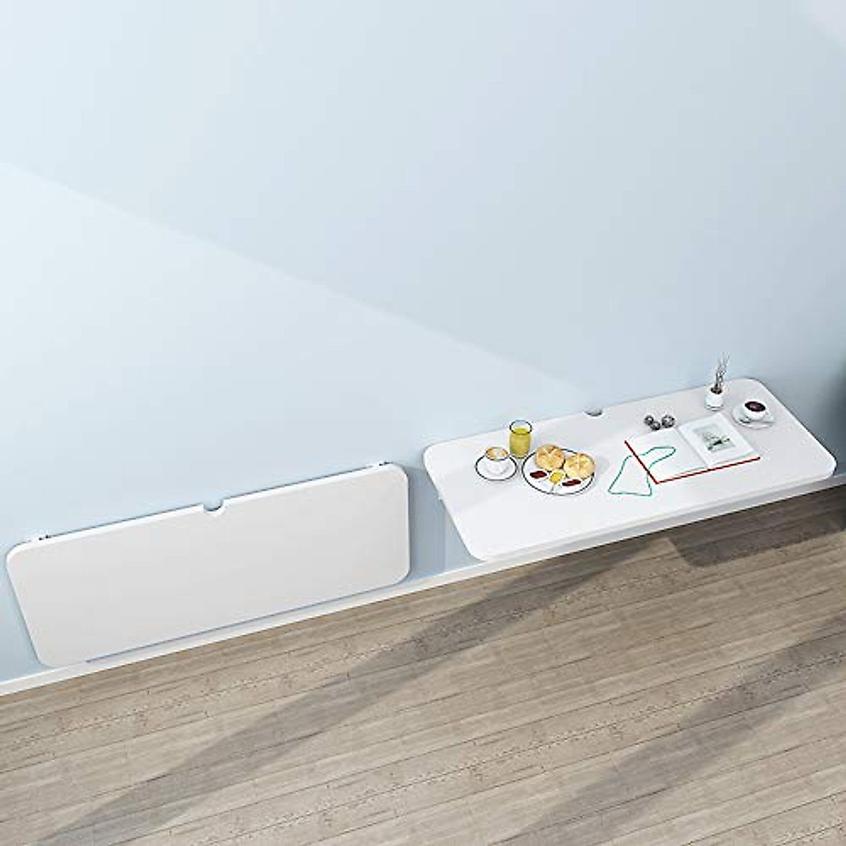 Wall-Mounted Folding Computer Desk,Household Kitchen Desk,Simple Dining Table,Office Desk,Study Desk, 22 Sizes,with Wire Holes,40 * 30cm/15.5 * 12in