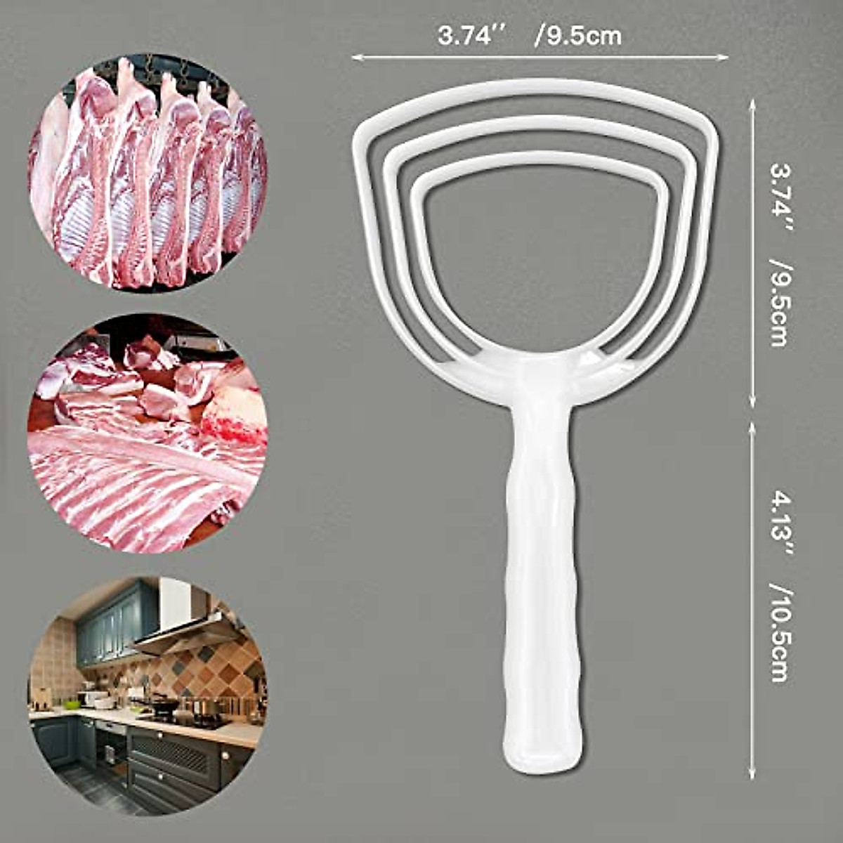 Wreero Bone Dust Scraper Meat Scraper Bone Dust Bone Scraper Professional Bone Dust Scraper Meat Scraper (2 Pieces) Square