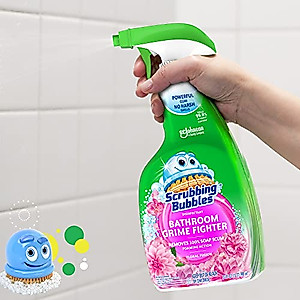 Scrubbing Bubble Bathroom Grime Fighter, Floral Fusion Scent, 32 oz Spray Bottle