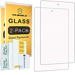 [2-PACK] - Mr.Shield Designed For All-New Amazon Fire HD 8 Tablet with Alexa 8" (7th Generation - 2017 Release ONLY) [Tempered Glass] Screen Protector with Lifetime Replacement