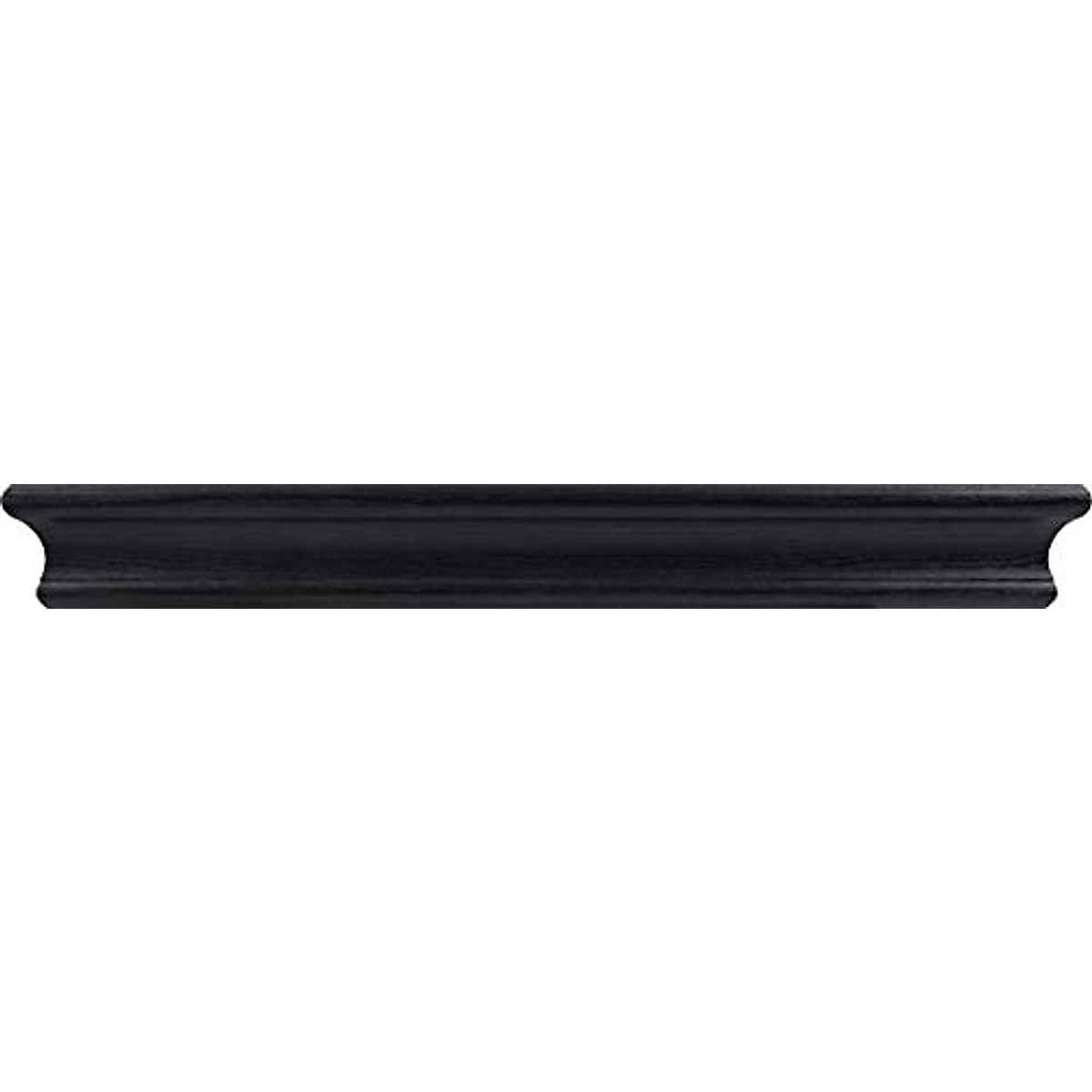 HIGH & MIGHTY 515605 Decorative 18" Floating Shelf Holds up to 15lbs, Easy Tool-Free Dry Wall Installation, Beveled, Retail Packaging, Black
