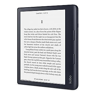 Kobo Sage | eReader | 8” HD Glare Free Touchscreen | Waterproof | Adjustable Brightness and Color Temperature | Blue Light Reduction | Bluetooth | WiFi | 32GB of Storage | Carta E Ink Technology