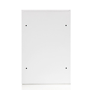 Locking Mailboxes Wall Mounted Vertical – Jssmst Key Lock Mail Box Medium Capacity Galvanized Steel Cover Rust-Proof Metal Post Box, 12.6 x 8.5 x 3.4 Inch, White，SM-0604L