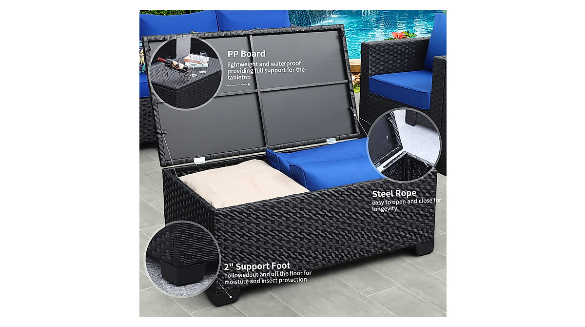 Rattaner 5-Piece Patio Wicker Furniture Set - Stylish Comfort