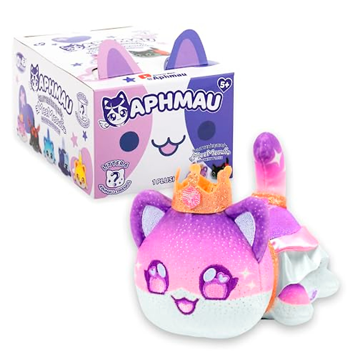 Aphmau 6” MeeMeow Mystery Plush – Series 6; YouTube Gaming Channel, Blind Box, 1 of 10 Possible, Friends MeeMeows, Official Merch