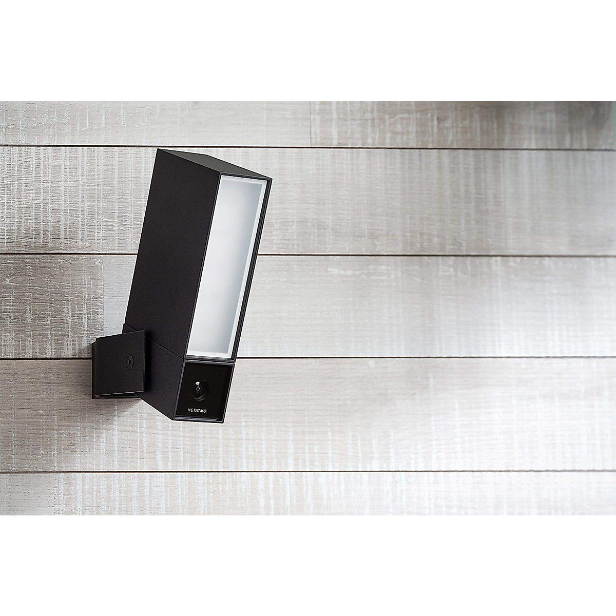 Pass & Seymour Netatmo c Camera, WiFi, Integrated Floodlight, Movement Detection, Night Vision, Without Fees, NOC01-US, Black Aluminium