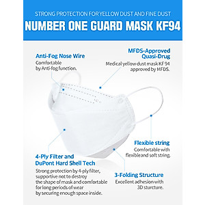 HAPPYDAY A Set of 25 Packages Made in KOREA KF94 White Face Mask for Adult