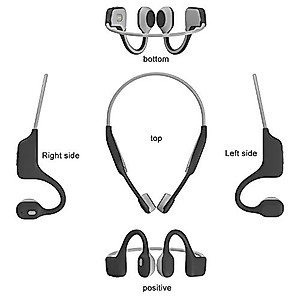 Bone Conduction Headphones Wireless,Bluetooth 5.0 Open Ear Wireless Earphones Headphone Hands-Free Bluetooth Sport Headset Sweatproof with Micr IPX6 Waterproo For Sports Running Driving Cycling Gym