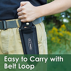 PERWIN Hori Hori Garden Knife, Garden Tools with Sheath for Weeding,Planting,Digging, 7" Stainless Steel Blade with Cutting Edge, Full-Tang Wood Handle with Hanging Hole