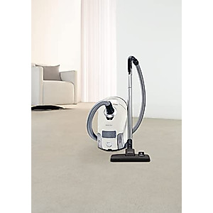 Miele Compact C1 Pure Suction Powerline Canister Vacuum, Lotus White