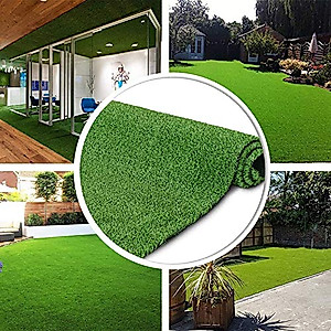Goasis Lawn Artificial Grass Turf Lawn - 7FTX12FT(84 Square FT) Indoor Outdoor Garden Lawn Landscape Synthetic Grass Mat