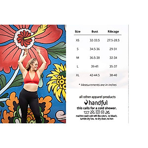 Handful The FaV Bra, Medium Support Sports Bra, Pockets, Removable Pads, Deep Plunge Neck Line, Booya Black, Small