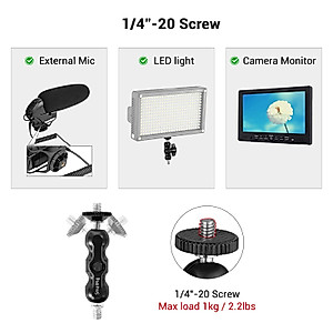 SmallRig Multi-Functional Ballhead Clamp Magic Arm Adapter with Bottom Clamp - 2161
