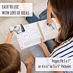 Keepsake Baby Memory Book for Boys and Girls – Timeless First 5 Year Gender Neutral Journal Scrapbook or Photo Album - A Milestone to Record Every Event from Birth Age