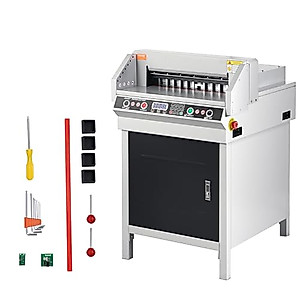 Vevor Electric Paper Cutter 450mm 17.7 Inch Paper Cutter Guillotine Numerical Control Automatic Digital : Office Products