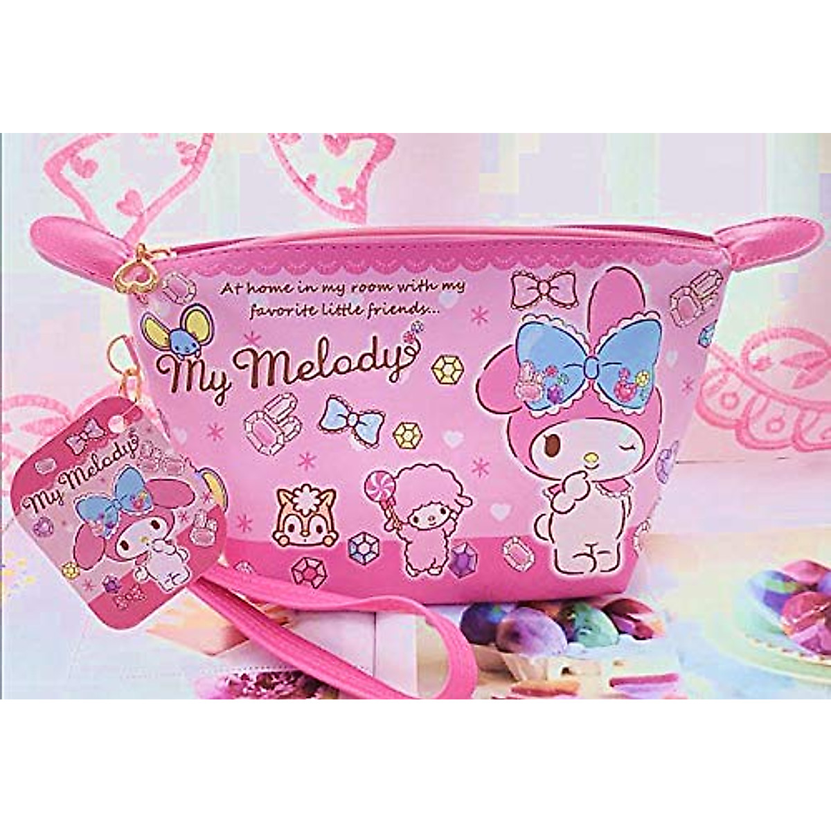 Kerr's Choice Kawaii Cosmetic Makeup Bag Kawaii Bag | Cute Toiletry Bag Travel Accessories Kawaii Makeup Bag