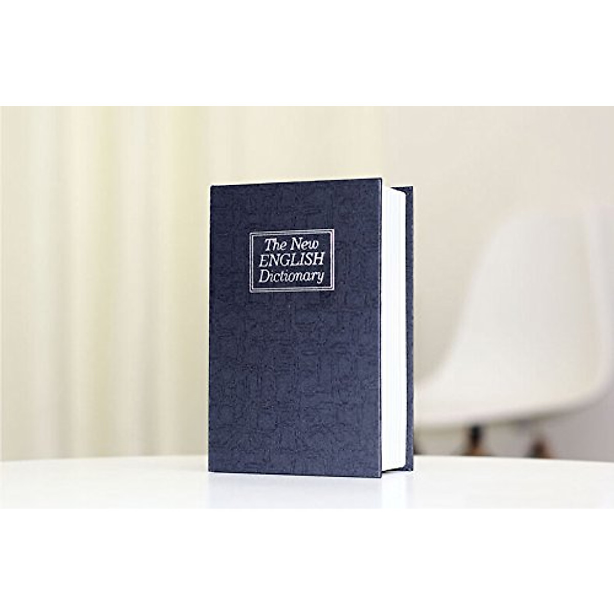 SEPOX® Ultimate Diversion Safe Book Box, Lock Box with Key - Large Sized Blue Dictionary - Ideal for Safeguarding Money, Jewelry, and Valuables - Perfect for Dorms & Homes
