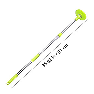 BCOATH 1 Set Mop Pole Mopping Replacement Rotating Mop Rod Floor Cleaner Mop Handle Mop Rod Mop Accessory Rod Rotary Mop Rod Commercial Mop Turnicate Kit Mops Green Plastic