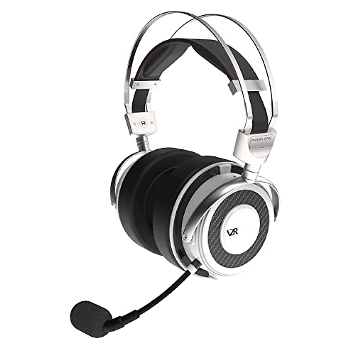 VZR Model One Gaming Headset – 3D Audio for First-Person Shooter/FPS Gaming, Patented CrossWave™ Spatial Audio, Removable Noise-Canceling Mic, 3.5mm Wired, Ultra Low Latency, All Day Comfort