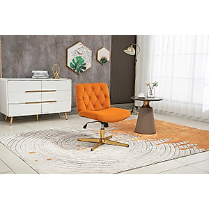 COOLMORE Home Office Desk Chair, Vanity Chair, Modern Adjustable Home Computer Executive Chair Swivel Task Chair for Small Space, Living Room, Make-up, Studying