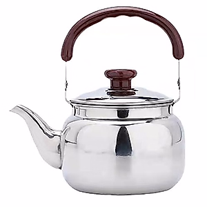Tea Kettle Stovetop Whistling Teapot Stainless Steel Whistle Kettle Teapot With Handle Teapot For All Stovetops Kitchen Whistle Kettle Stove Top Kettle (Size : 2L)