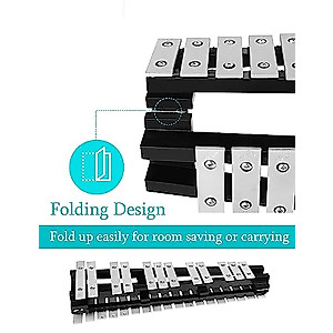 Mr.Power 30 NOTES Foldable Glockenspiel Xylophone Vibraphone Percussion Instrument Musical Instrument with Mallet, Mallet Mute Cover, Carrying Bag, Carrying Box