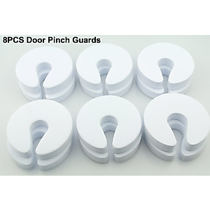 Maydahui 8 PCS Finger Pinch Guards Baby Proofing Doors Extra Soft Durable Foam Door Stopper Slamming Doors Bumper Sleek Design for Child Baby Safety Finger Protectors